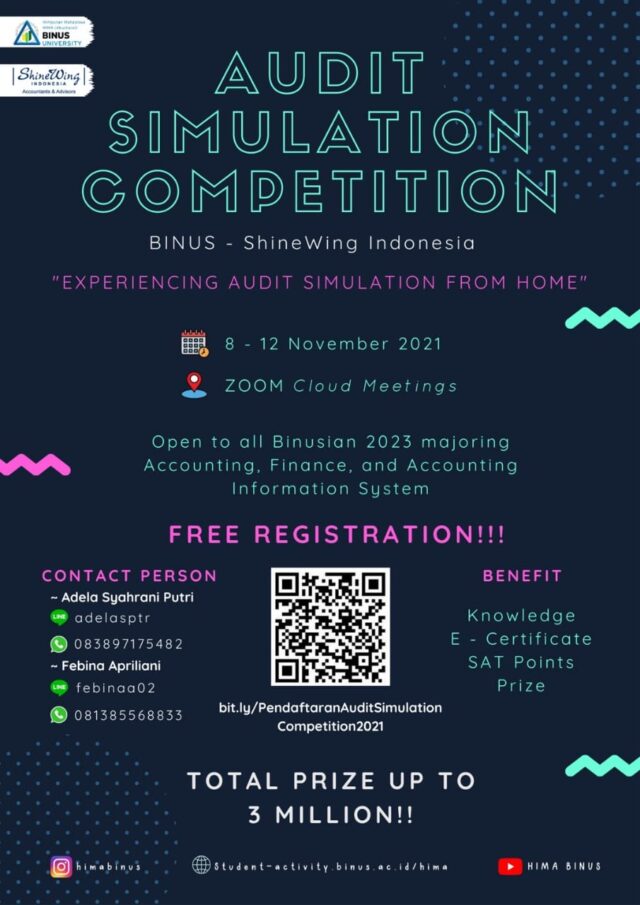Audit Simulation Competition BINUS With Shine Wing 2021 – Accounting