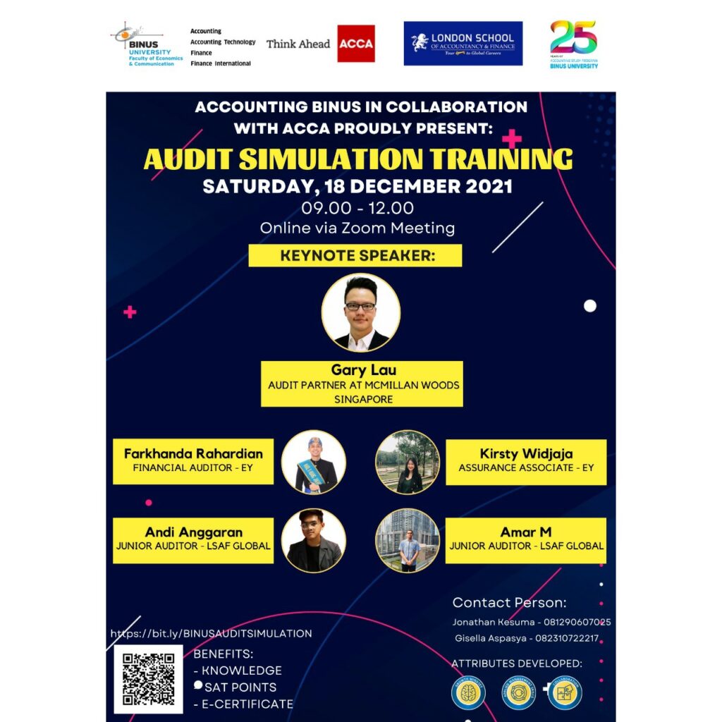 Audit Simulation Training – BINUS & ACCA – Accounting
